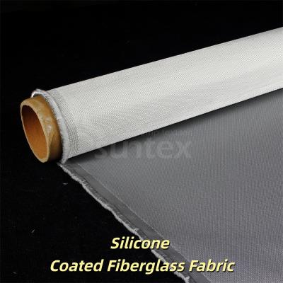 China Alkali Free Water Repellent Silicone Coated Fiberglass Fabric with Temperature Resistance -50°C to 500°C for Electrical Enclosures for sale
