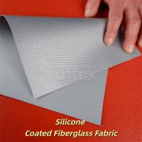 China Corrosion Resistant Weatherproof Water Repellent Silicone Coated Fiberglass Fabric for Fire Blankets for sale