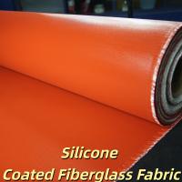 China High Temperature Resistant Double Sided Silicone Coated Fiberglass Fabric for Fire Retardant Applications for sale