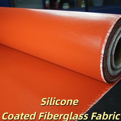 China High Temperature Resistant Double Sided Silicone Coated Fiberglass Fabric for Fire Retardant Applications for sale