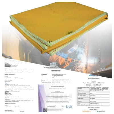 China 17 Oz High Flexible Welding Blanket with 16 Mil Thickness for Heat Insulation and Fire Resistance for sale