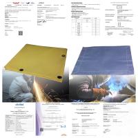 China Double Side PU 17 Oz 16 Mil Welding Blanket Fireproof Thermal Resistant Mat for sale