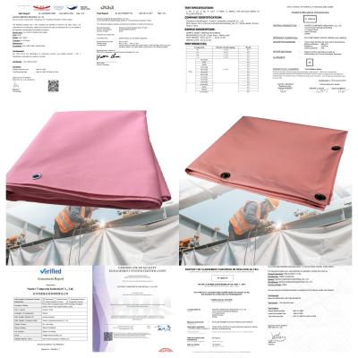 China 17 Oz 16 Mil Thickness 1000°F Temperature Resistance Welding Blanket Fireproof Blanket for sale