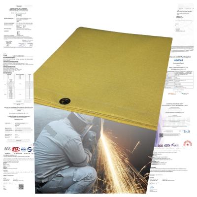 China 17 Oz Salmon Welding Blanket with 16 Mil Thickness and High Temperature Resistance for sale