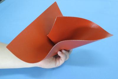 China Tear Resistant Silicone Rubber Coated E-Glass Fabric Fireproof Silicone Coated Fiberglass for Industrial Insulation for sale