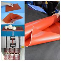 China Double Sided Silicone Coated Fiberglass Fabric Alkali Free Grey Color High Temperature Resistance Fire Retardant for sale