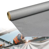 China Double Side Fireproof PU Coated Fiberglass Welding Blanket with 1800C Temperature Resistance and Multiple Width Options for sale