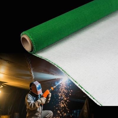 China Cuttable Sewable Blue Black PU Coated Fiberglass Fabric for Custom Fire Prevention Solutions for sale