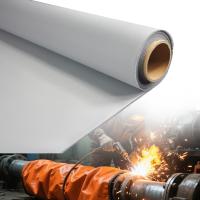 China Thermal Insulation Waterproof PU Coated Fiberglass Fabric for Outdoor Applications 460 g/sqm 0.41 mm for sale