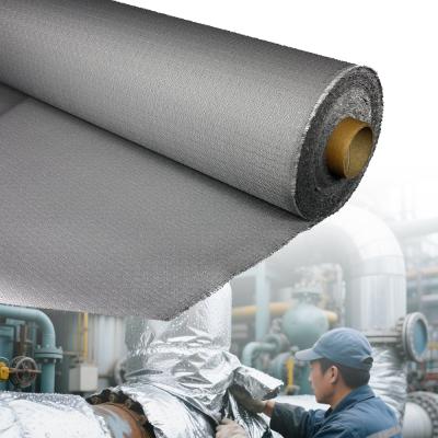 China Thermal Reflective Heat Shield PU Coated Fiberglass Fabric for Industrial Use for sale