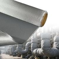 China High Temp Fireproof Silicone Coated Fiberglass Fabric with 0.3 mm Thickness and 400 g/sqm Weight in 1 / 1.2 / 1.5 meter Width for sale