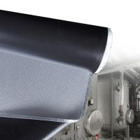 China Durable Silicone Coated Fiberglass Fabric with 0.3 mm Thickness 400 g/sqm Weight and 1 / 1.2 / 1.5 meter Width for sale