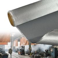 China Alkali Free Grey Color Silicone Coated Fiberglass Fabric with 50 m / 100 m Roll Length for Heat Resistance for sale