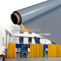 China Double Sided Silicone Coated Fiberglass Fabric with 50 m / 100 m Roll Length and Corrosion Resistance for sale
