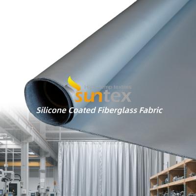 China Corrosion Resistant Silicone Coated Fiberglass Fabric with Thermal Insulation and Chemical Resistance for Fireproof Applications for sale