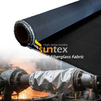 China Double-Sided Silicone Coated Fiberglass Fabric with 50 m / 100 m Roll Length and Water Repellent Properties for High-Temperature Applications for sale