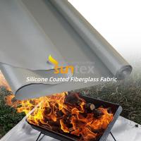 China High Performance Silicone Coated Fiberglass Fabric with 400 g/sqm Weight, 0.3 mm Thickness, and 1 / 1.2 / 1.5 meter Width for sale