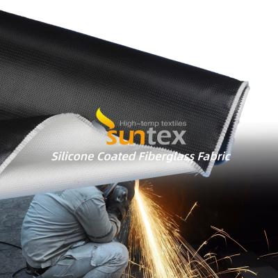 China Alkali Free Water Repellent Anti-Corrosive Silicone Coated Fiberglass Fabric for High Temperature Applications for sale