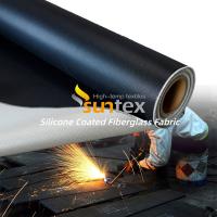China High Temperature 850g/m2 Silicone Coated Fiberglass Fabric with 260℃ Heat Resistance and Fireproof Waterproof Properties for sale