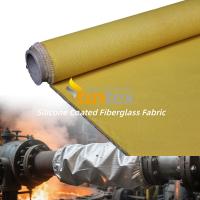 China Red Double Sided Alkali Free Silicone Coated Fiberglass Fabric for Thermal Insulation for sale