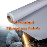 China Fireproof PU Coated Fiberglass Fabric with 1800°C Temperature Resistance M0 Fire Resistance and 1m to 1.55m Width for sale