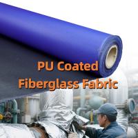 China PU-Coated Fiberglass Fabric | 460 gsm, 0.41 mm ThicknessWidth: 1m - 1.55m | Heat & Abrasion Resistant for sale