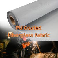 China PU Coated Fiberglass Fabric Welding Blanket with Heat Shield for Brazing in Multiple Widths 1m to 1.55m for sale