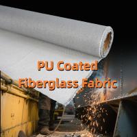 China Customizable Heat Resistant PU Coated Fiberglass Fabric with High Silica Coating for Fireproof Applications for sale