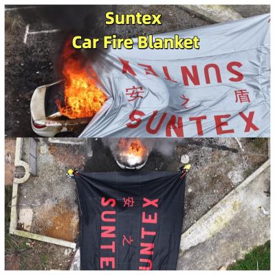 China Suntex EV Car Fire Blanket with 60-Minute Coverage Explosion Mitigation and Gray Color for Lithium-Ion Battery Fires for sale