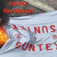 China Suntex 60-Minute Fire Protection Gray EV Car Fire Blanket with Oxygen Deprivation for Lithium-Ion Battery Safety for sale