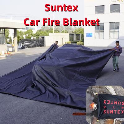 China Suntex EV Car Fire Blanket Reduces Explosion Risk by Venting Gases with Oxygen Deprivation for Lithium-Ion Battery Fires for sale