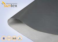 China 0.21mm Plain/Twill PU Coated Fiberglass Fabric, Fire Protection Compensator & Curtain Cloth for sale