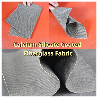 China High Temperature Insulation Calcium Silicate Coated Fiberglass Fabric for sale