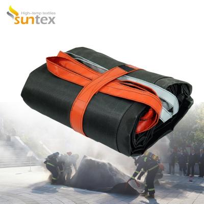 China CE Certified EV Fire Blanket with 550℃/1000℃ Thermal Resistance for Oxygen Deprivation Fire Control for sale