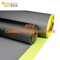 China Durable PTFE Coated Fiberglass Fabric with 550℃ Temperature Resistance, Silver Grey Color, and 4H Satin Weave for Fire Safety Applications for sale