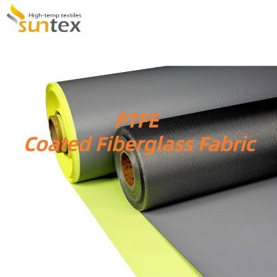 China Industrial Grade PTFE Coated Fiberglass Fabric with 550℃ Temperature Resistance and Customizable Specifications for Fire Resistance for sale