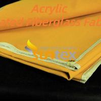 China 16 oz Acrylic Coated Fiberglass Fabric with Weave-set Treatment for Fire Blankets Resistant to 550 Degree C for sale