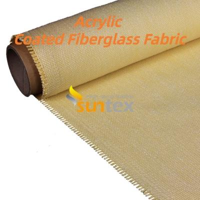 China Acrylic Coated Fiberglass Fabric with 550 Degree C Temperature Resistance, 16 oz Density, and Weave-Set Treatment for Fire Blankets for sale