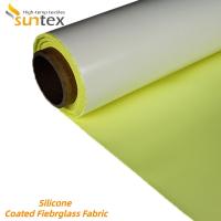 China Fireproof Waterproof Silicone Coated Fiberglass Fabric 850g/m2 High Silica Fiberglass Cloth for Harsh Environments for sale