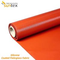 China Fireproof Silicone Coated Fiberglass Fabric with Chemical Corrosion Resistance and High Temperature Stability for Industrial Use for sale