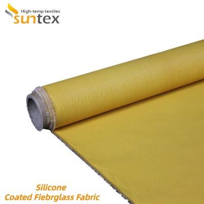 China Fireproof Silicone Coated Fiberglass Fabric with High Temperature Stability and Chemical Resistance for Protective Clothing for sale