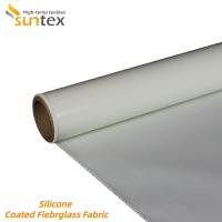 China Fireproof High Silica Fiberglass Cloth with High Tensile Strength and Durable Silicone Rubber Coating for sale