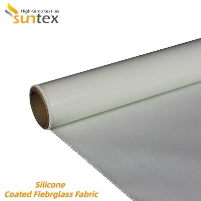 China Fireproof High Silica Fiberglass Cloth with High Tensile Strength and Durable Silicone Rubber Coating for sale