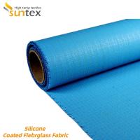 China Fireproof Waterproof Silicone Coated Fiberglass Fabric 850g/m2 High Silica Fiberglass Cloth for Industrial Safety for sale