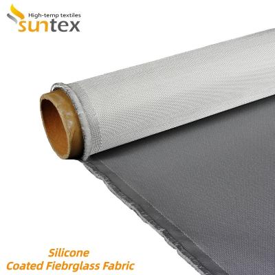 China Durable Fireproof Waterproof Silicone Coated Fiberglass Fabric 850g/m2 for High Temperature Resistance for sale
