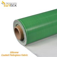 China Fireproof Silicone Coated Fiberglass Fabric with Temperature Resistance from -50 to 550°C and 850g/m2 Weight for Industrial Safety for sale