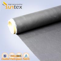 China Fireproof Grey Silicone Coated Fiberglass Cloth for sale