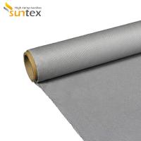 China Industrial PU-Coated Fiberglass Fabric | 460 g/sqm, 0.41 mm, Twill WeaveWidth: 1m - 1.55m for sale