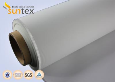 China Heat And Cold Resistant PU Coated Fiberglass Fabric 0.4mm For Air Distribution Ducts M0 for sale