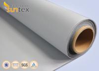 China 60min Fire Resistant Grey Fiberglass Cloth 0.4mm, PU Coated for Fire and Smoke Curtains for sale